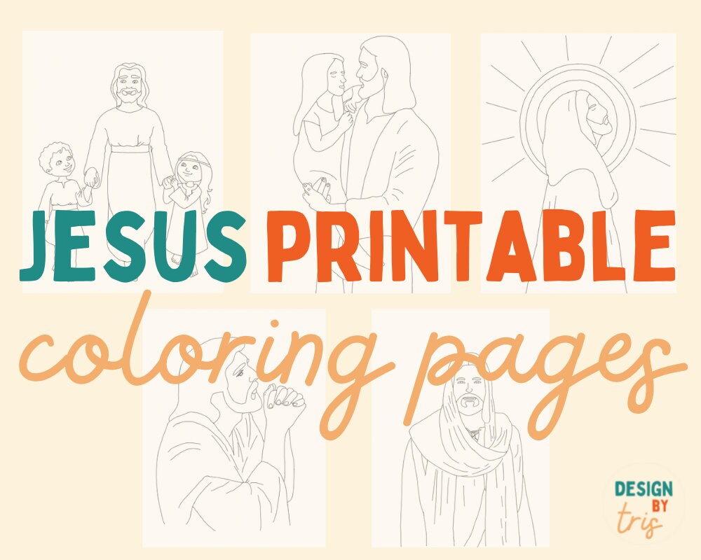 Jesus Printable Coloring Pages