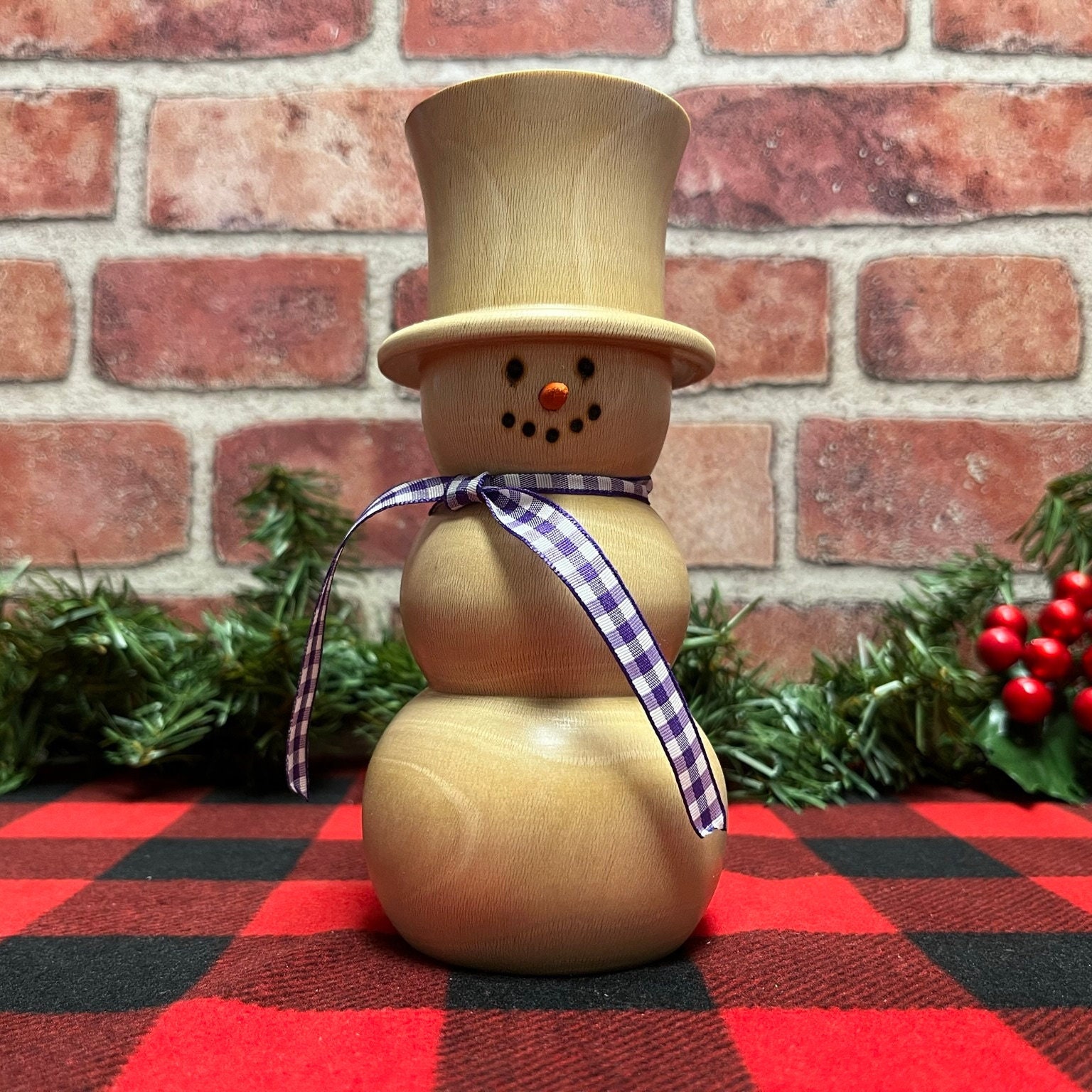 Hardwood Snowman Handcrafted Wooden Snowman Handcrafted - Etsy