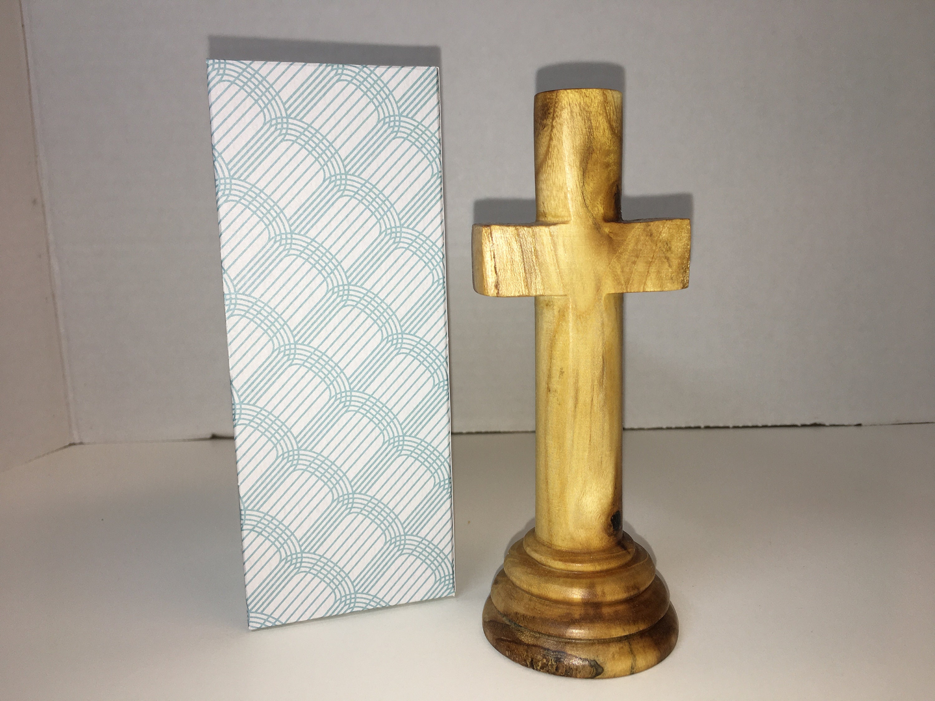 Standing Wooden Cross, Hand-turned Cross, Hardwood Cross, Religious ...