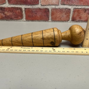 Oak Wood Garden Dibber, Hand Turned Oak Wood Dibbler Tool, Seed ...