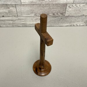 Standing Wooden Cross, Hand-turned Cross, Hardwood Cross, Religious ...
