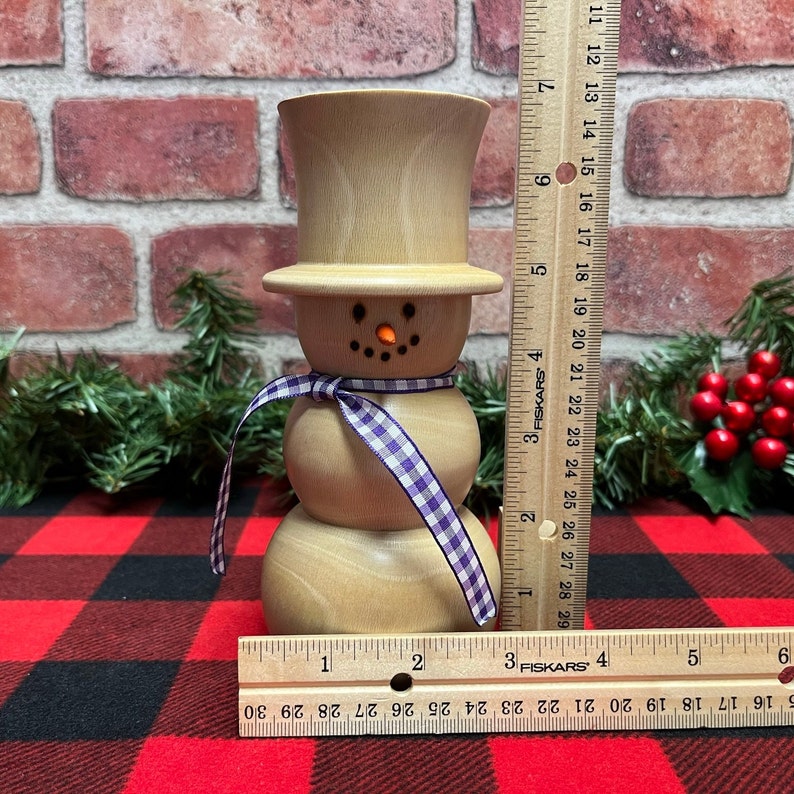 Hardwood Snowman Handcrafted Wooden Snowman Handcrafted - Etsy
