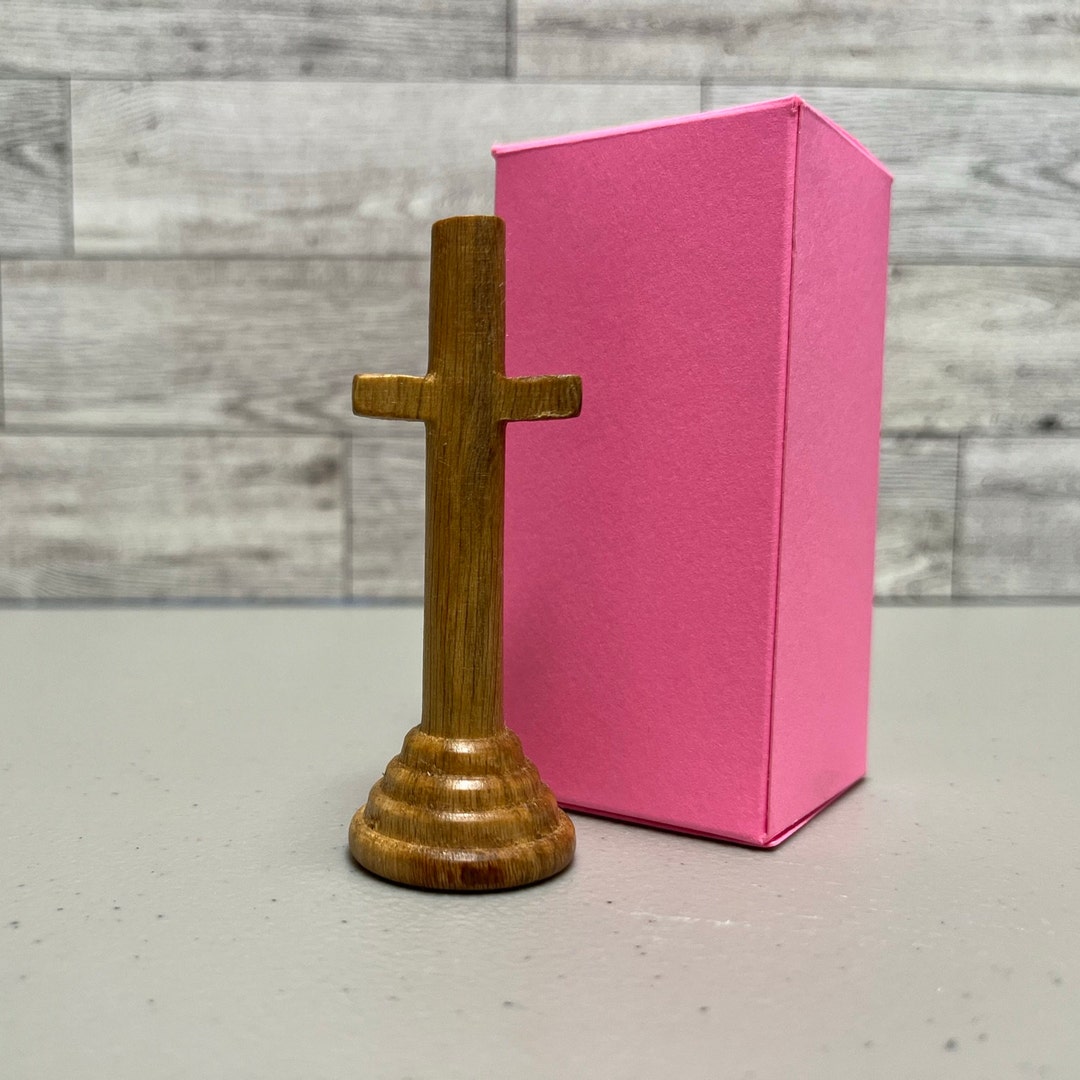Standing Wooden Cross, Hand-turned Cross, Hardwood Cross, Religious ...