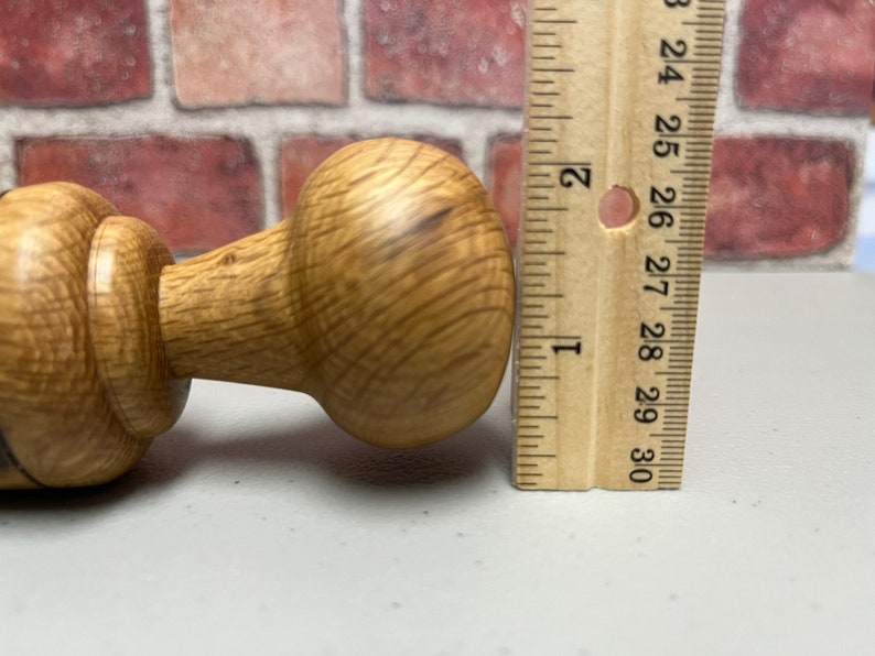 Oak Wood Garden Dibber, Hand Turned Oak Wood Dibbler Tool, Seed ...