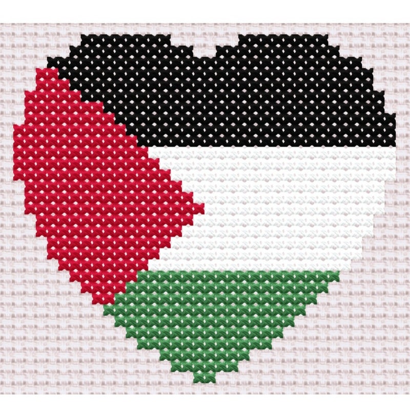 Palestine Map Heart - Etsy
