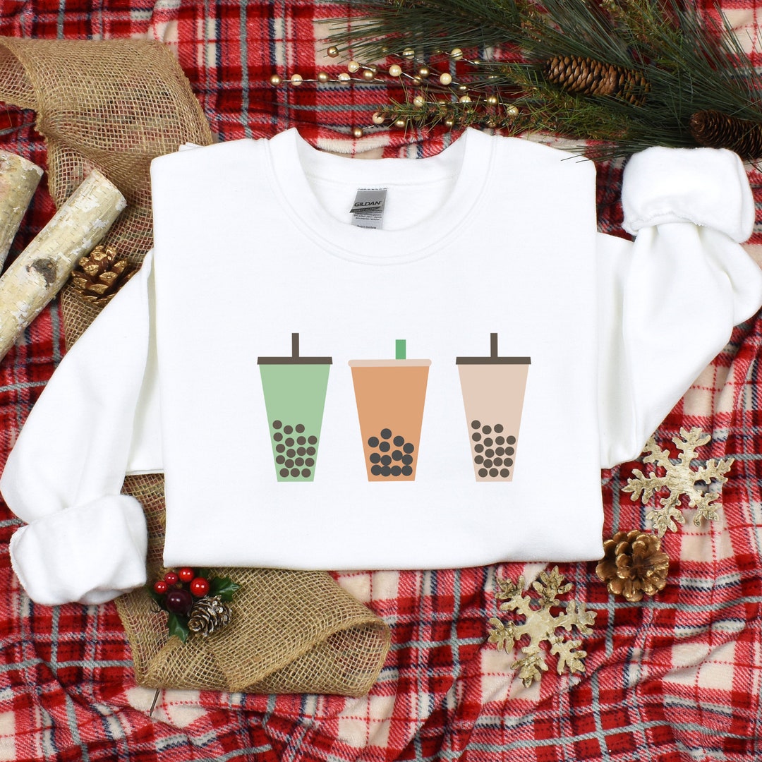 Boba Sweatshirt, Tea Sweatshirt, Boba Gifts, Food Sweatshirt, Boba ...