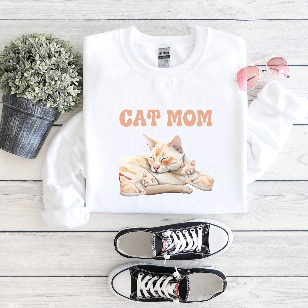 Siamese Cat Sweatshirt, Flame Point Siamese Cat, Cat Mom Gift, Siamese ...