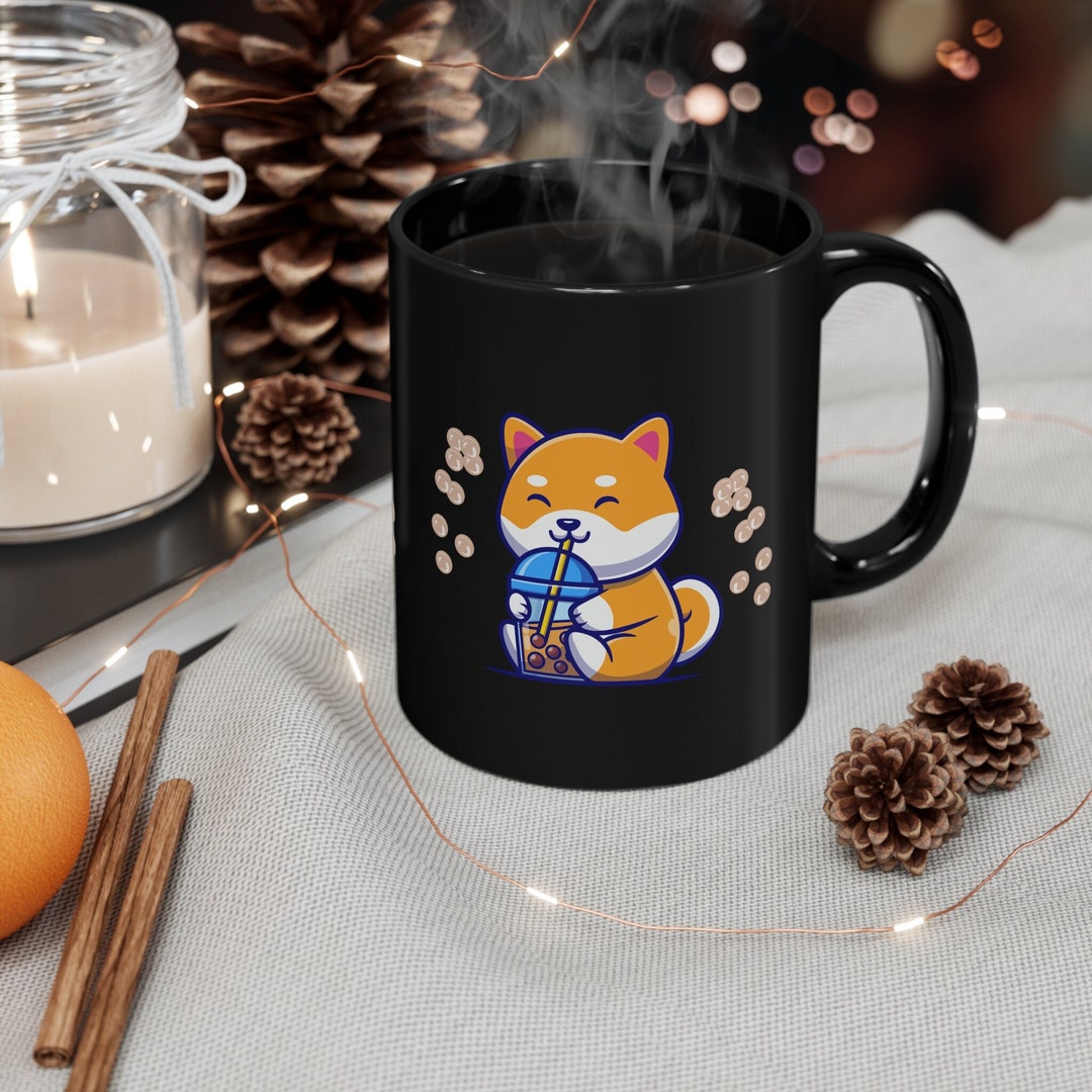 Shiba Mug, Shiba Inu, Fueled by Boba, Boba Gifts, Shiba Inu Gift, Shiba ...