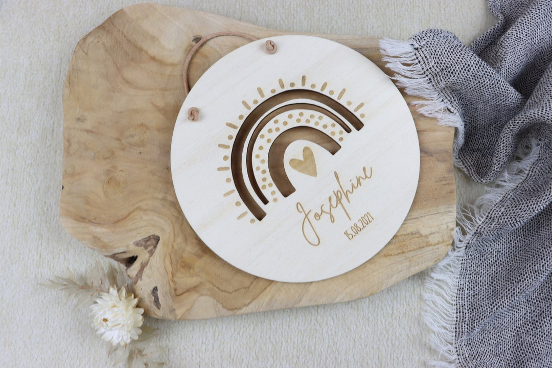 Personalized Wooden Name Tag Handmade Door Sign Baby Gift Children's ...