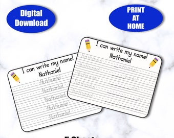 Editable Name Tracing Worksheet Template, Reusable Teacher Resource ...