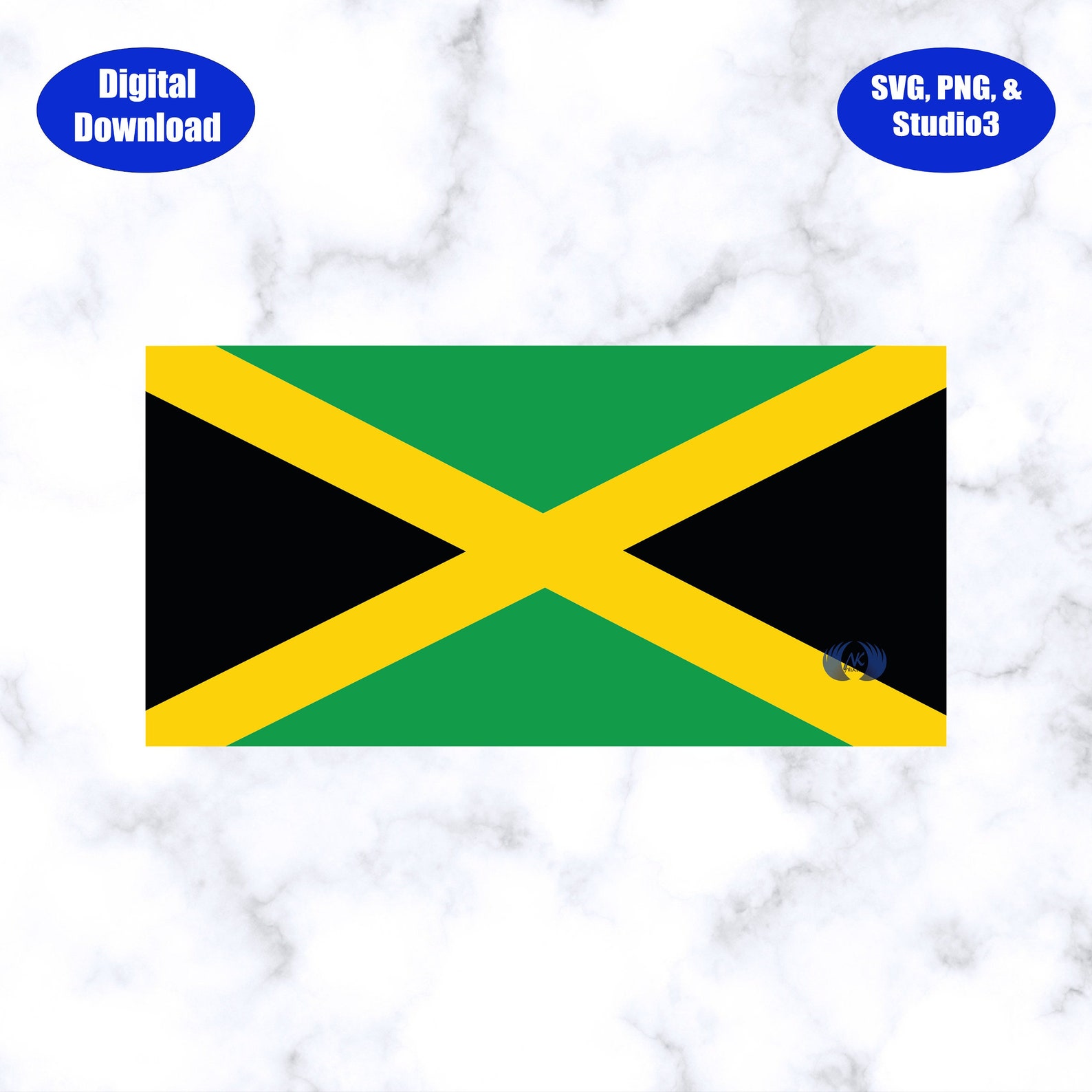 Jamaican Flag SVG, PNG and Studio3 Files Download Only - Etsy