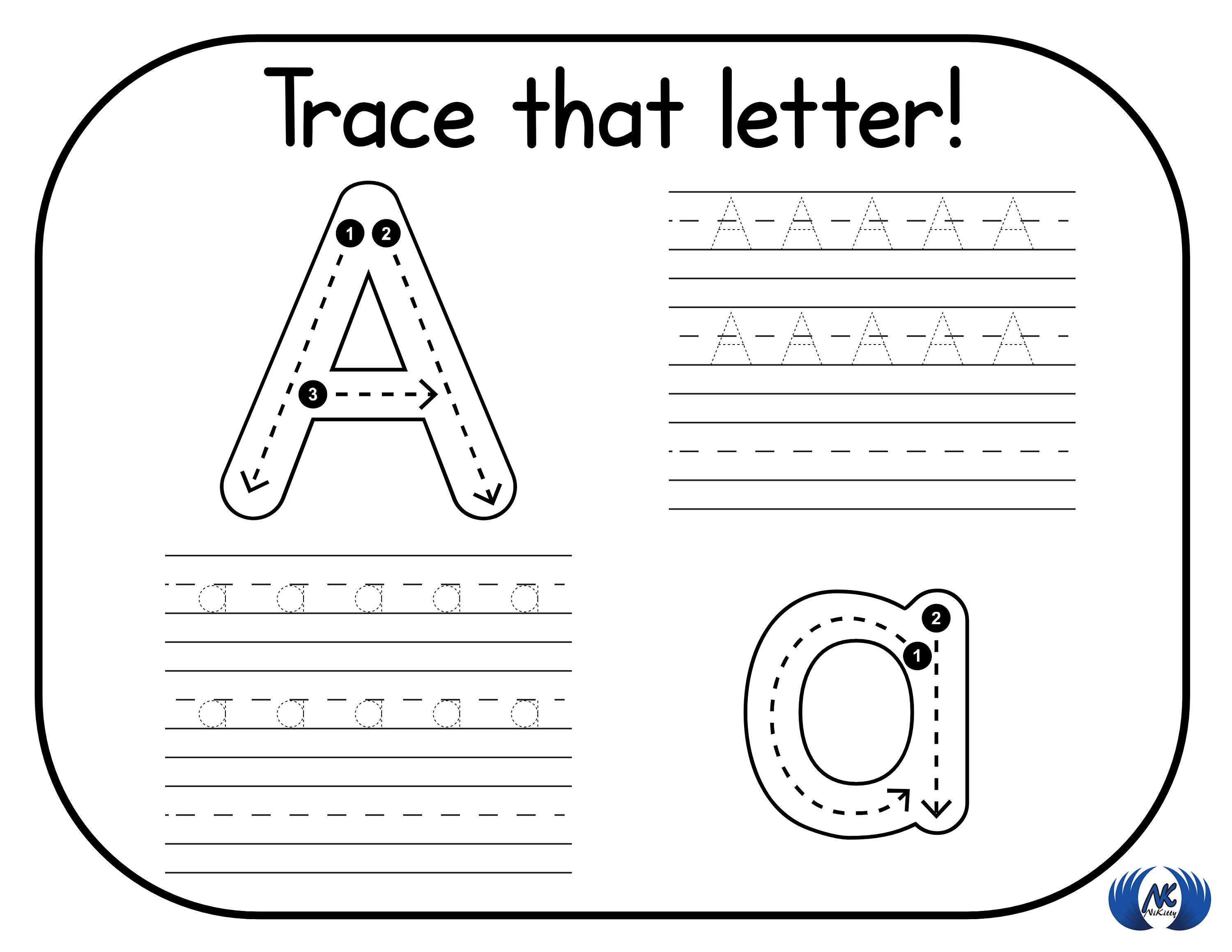 Printable Uppercase and Lowercase Alphabet Tracing Worksheets ...
