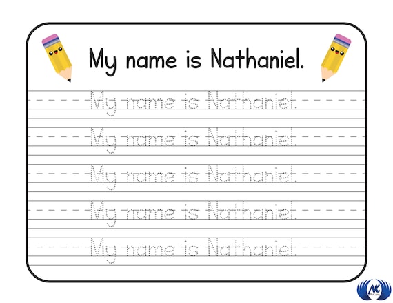 Practice Writing Your Name Worksheet