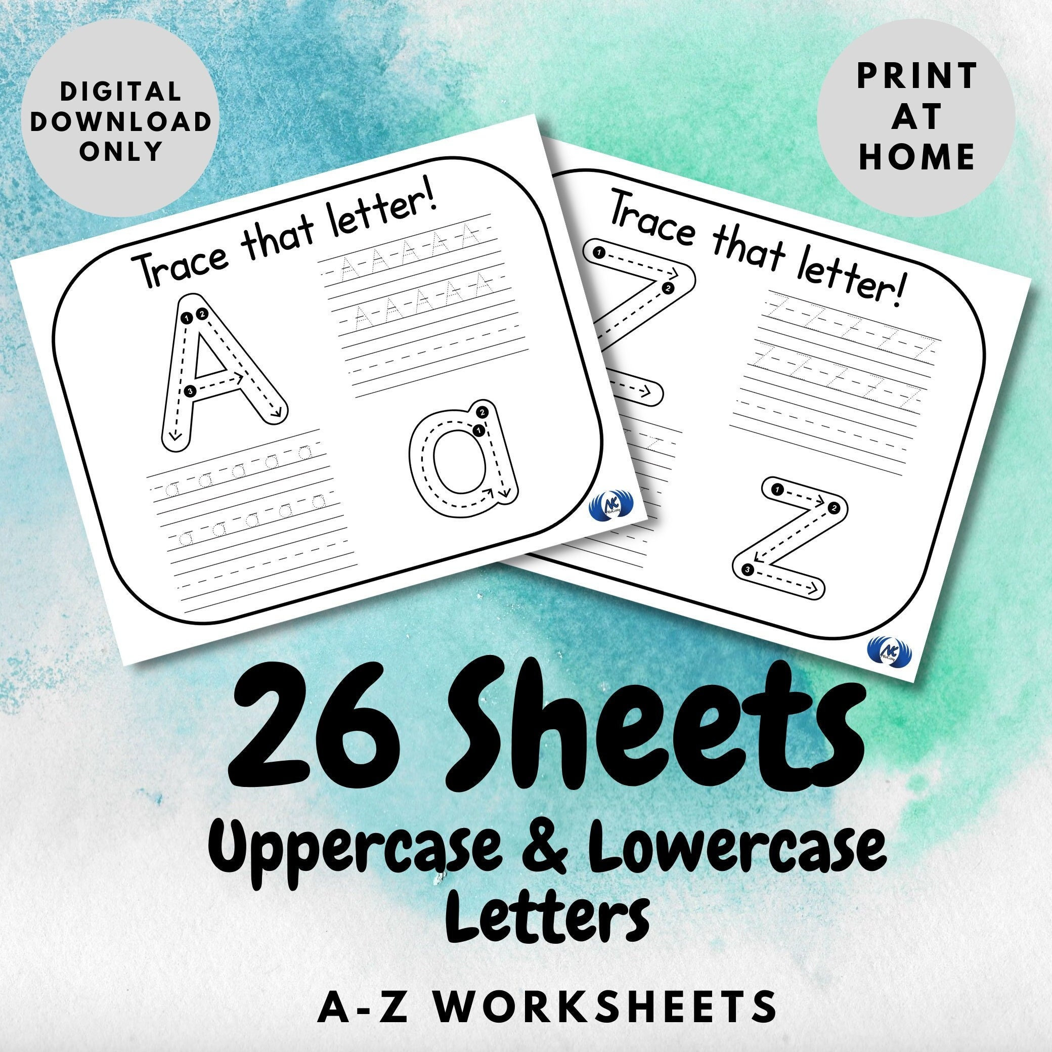 Printable Uppercase and Lowercase Alphabet Tracing Worksheets ...