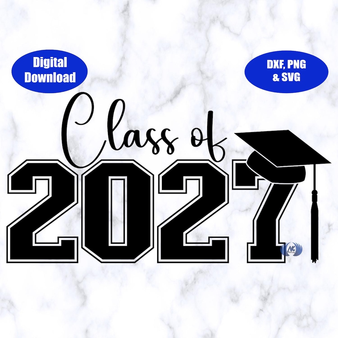 Class of 2027 Design 2 DXF, SVG, and PNG Digital Download Only - Etsy