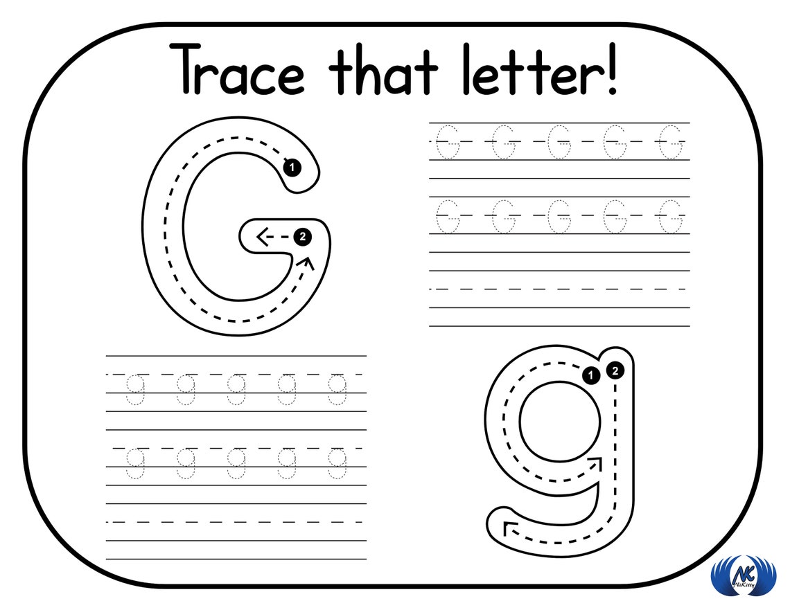 Printable Uppercase and Lowercase Alphabet Tracing Worksheets ...