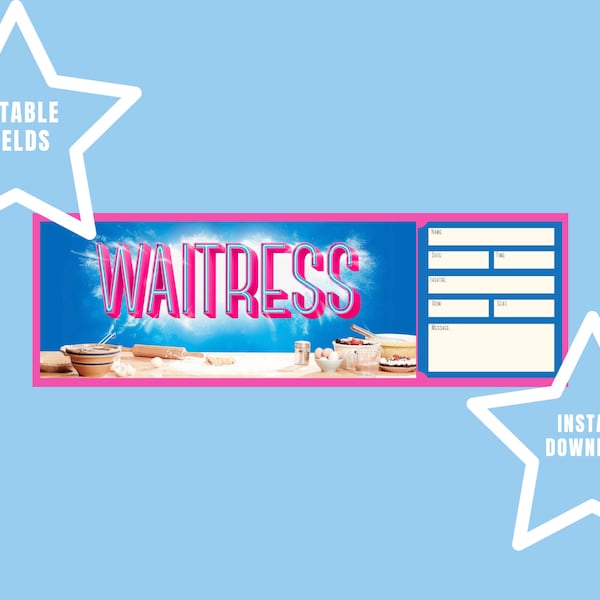 Waitress Musical - Etsy