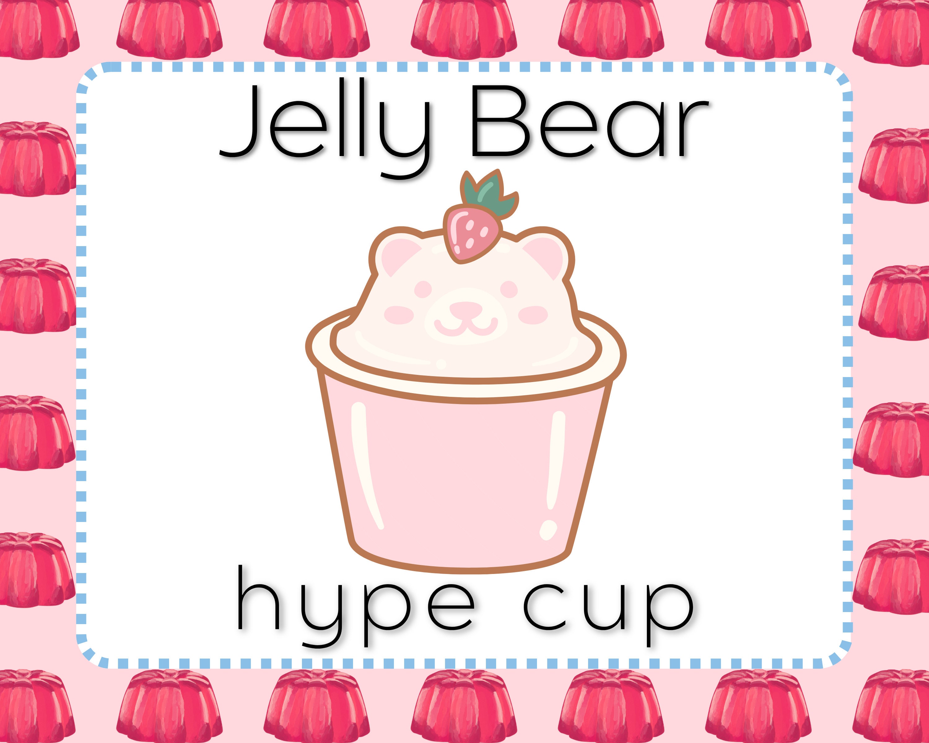 Jelly Bear Streamer Hype Cup - Etsy