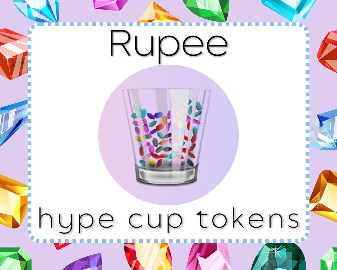 Rupee Hype Cup Tokens - Etsy