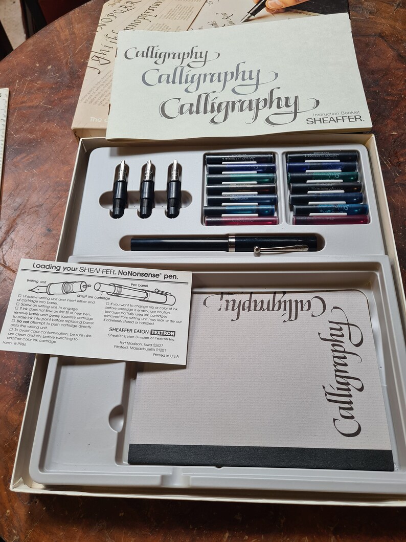 Sheaffer Calligraphy Set - Etsy