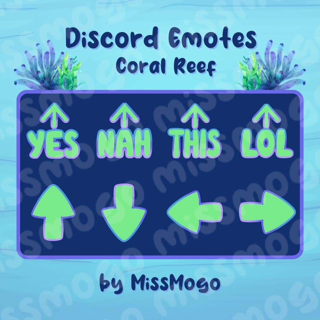 Discord Reactions and Emotes | Color: Coral Reef - Etsy
