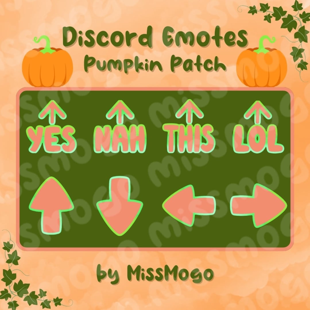 Discord Reactions and Emotes | Color: Pumpkin Patch - Etsy