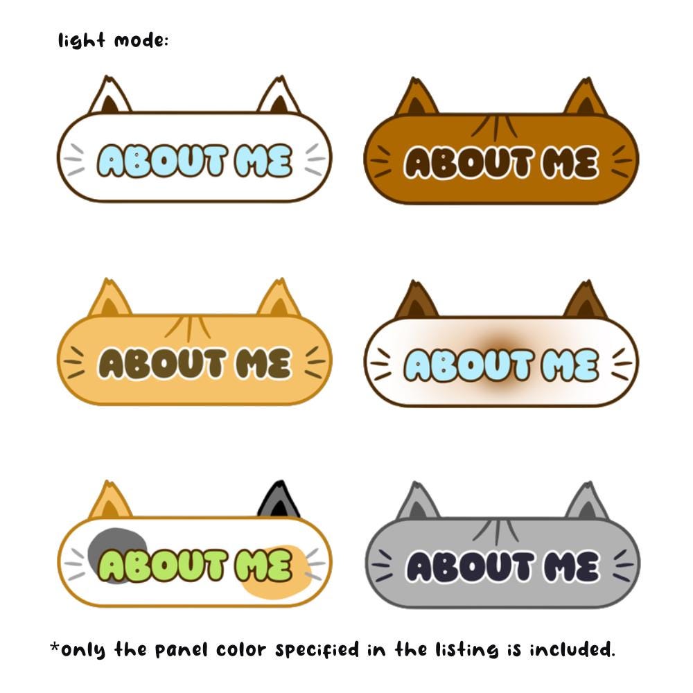 Gray Tabby Cat Panels for Twitch | Cute Panels for Streamers | Cozy ...