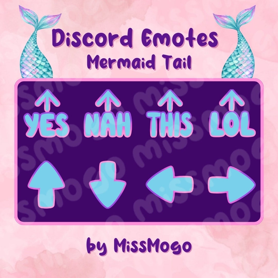 Discord Reactions and Emotes | Color: Mermaid Tail - Etsy