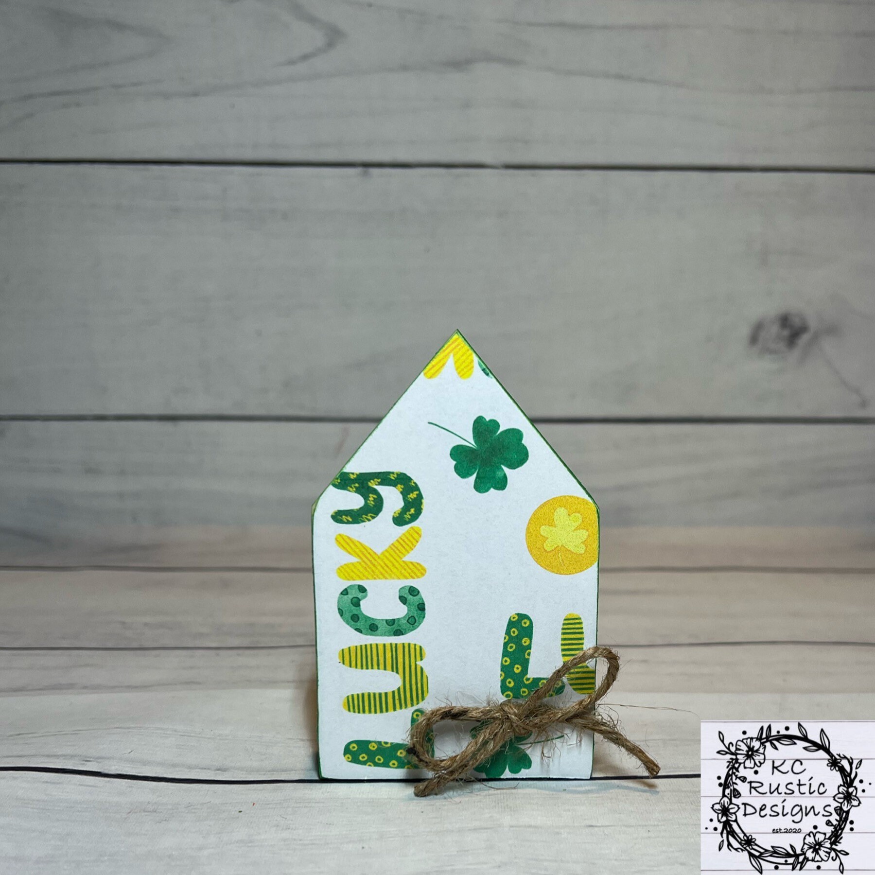 St. Patricks Day Mini Wood House/ Tiered Tray Decor/ St. - Etsy