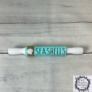 Beach Themed Mini Wood Rolling Pins/ Tiered Tray Decor/beach Decor ...