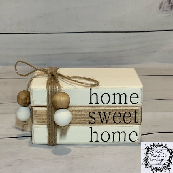 Stacked Books Decor - Etsy