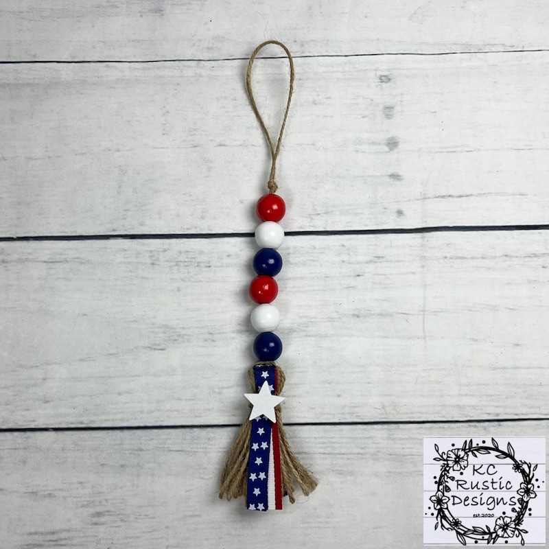 Beaded Garland Americana - Etsy