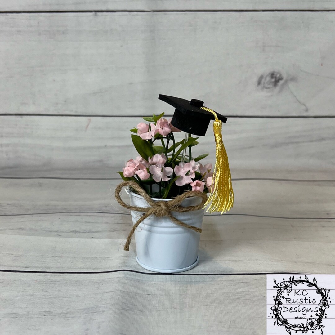 Graduation Mini Flower Pail/graduation Decor/graduation Tier Tray Decor ...