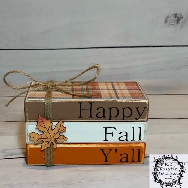 Fall Book Stack - Etsy
