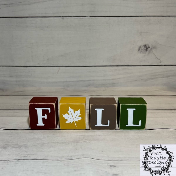 Fall Block Set - Etsy