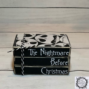 Halloween Mini Book Stack/ Book Bundle/ Wood Books/ Halloween - Etsy