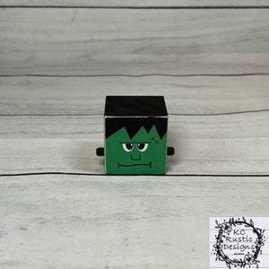 Halloween Wood Blocks/halloween Decor/halloween Tier Tray/tier Tray ...