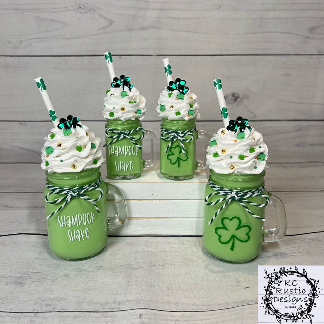 Faux St.patrick’s Day Shake/tier Tray Decor/st. Patrick’s Decor/faux ...