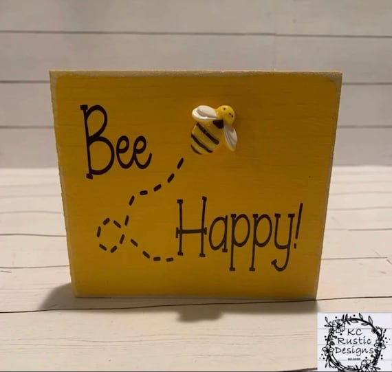 Bee Wood Sign/ Bee Decor/ Tiered Tray Decor/ Wood Sign/ | Etsy