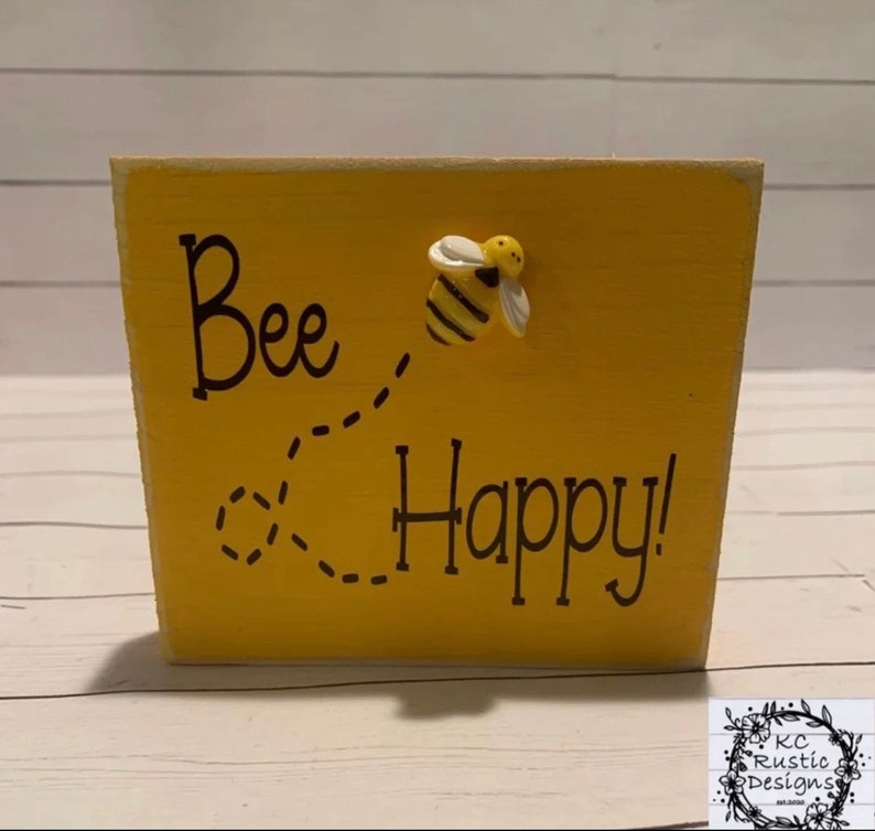 Bee Wood Sign/ Bee Decor/ Tiered Tray Decor/ Wood Sign/home Decor/ Bee ...