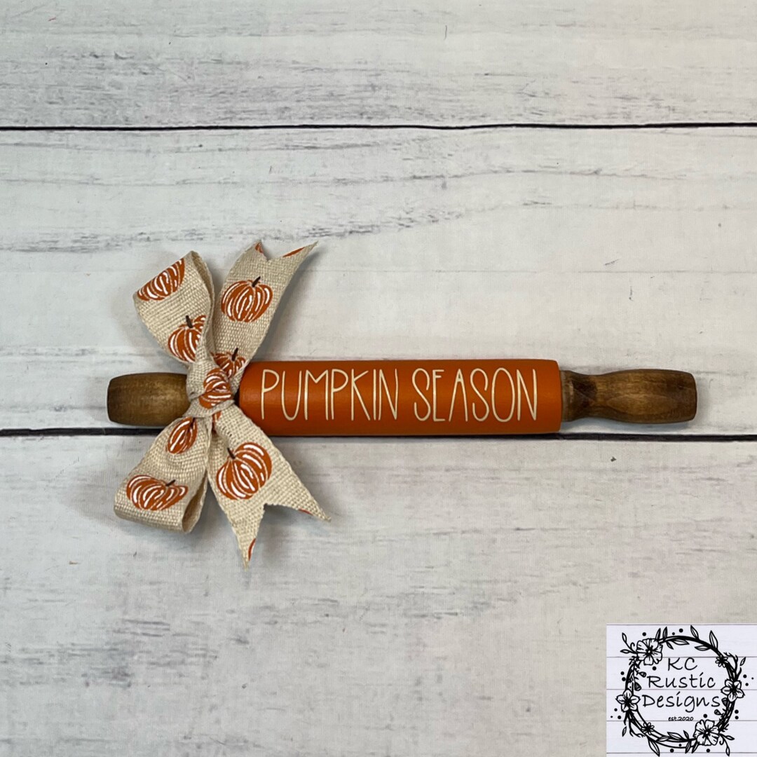 Fall Mini Wood Rolling Pin/ Pumpkin Season/tiered Tray Decor/ Fall ...