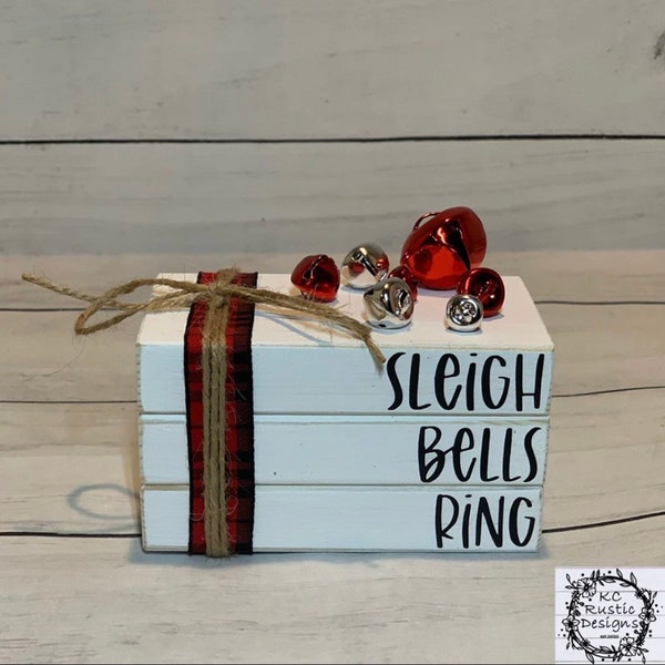 Christmas Book Decor - Etsy