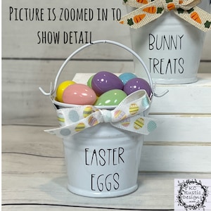 Easter Mini Pails/ Easter Eggs/ Fresh Carrots/ Bunny Treats/ Easter ...