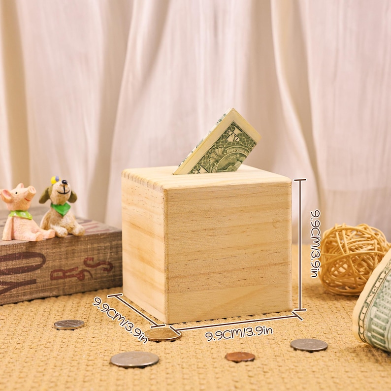 Personalized Winnie the Pooh Piggy Bank: Custom Wooden Coin Bank - Etsy