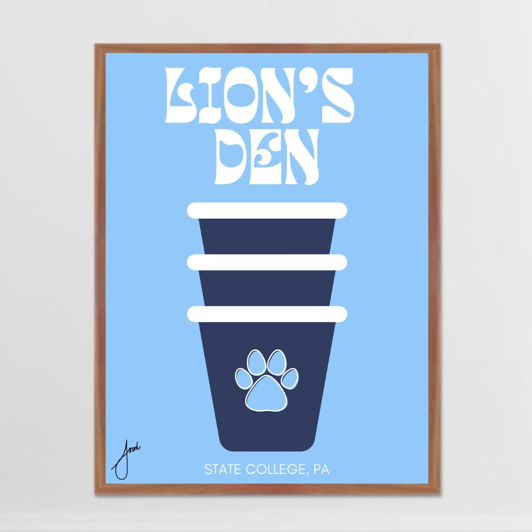 Penn State University Bars | Lion's Den | Digital Prints - Etsy