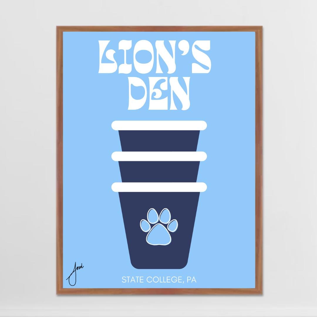 Penn State University Bars | Digital Prints | Set of 5 - Etsy