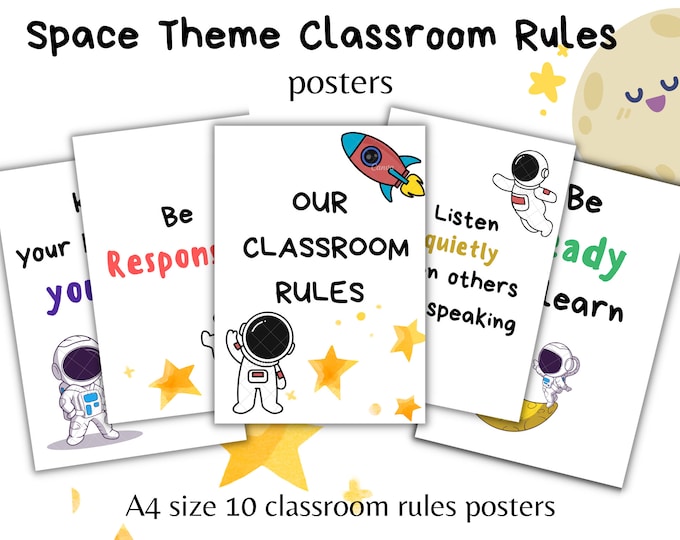 18 Science OUTER SPACE Classroom POSTERS | Inspirational and Positive ...