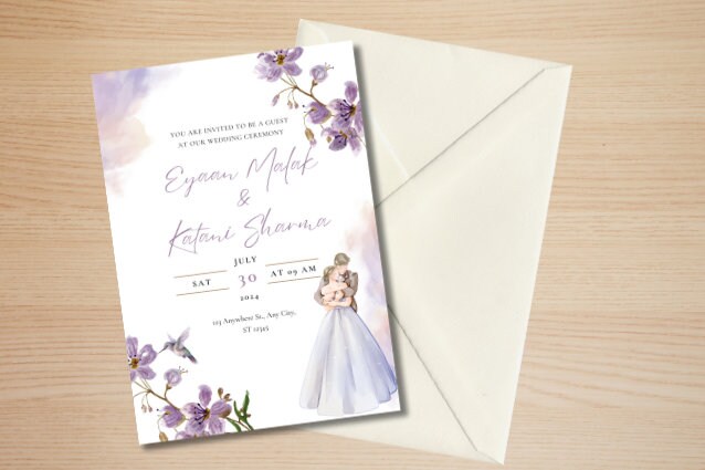Editable Wedding Invitation Template |wedding Invitation | Invitation ...