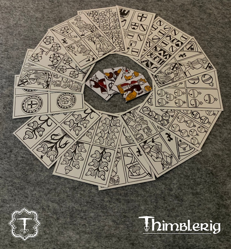 Colour in Medieval Cards colour, Cut and Play - Etsy