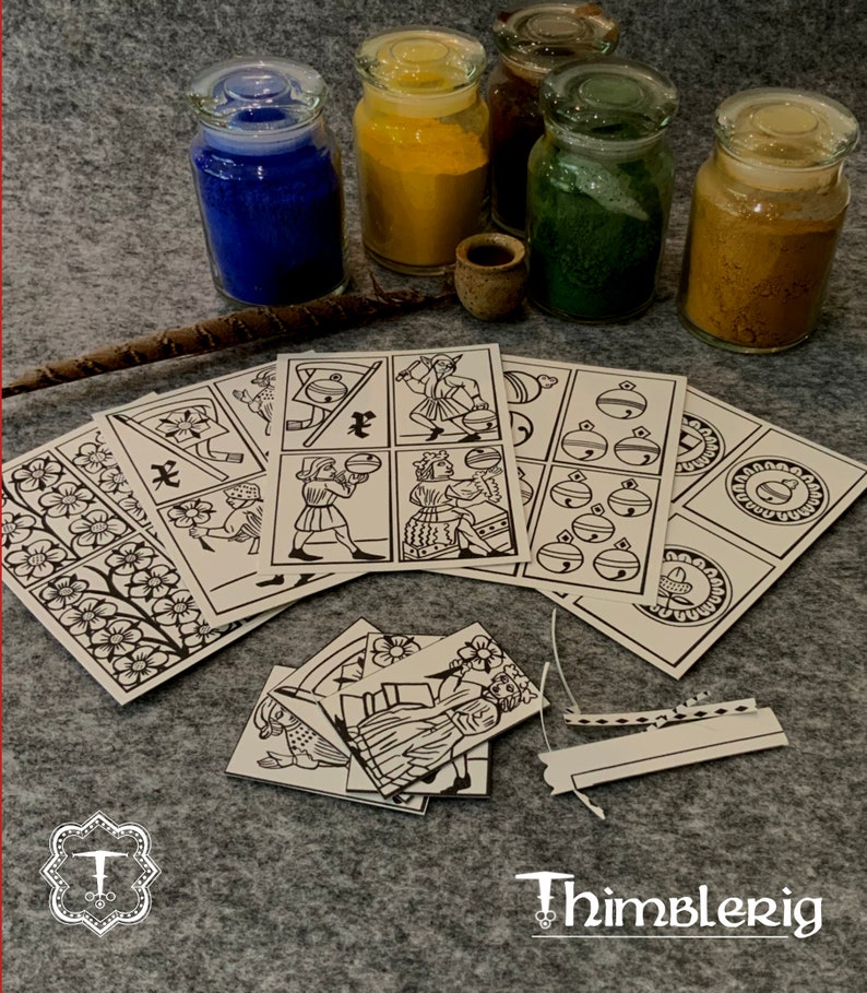 Colour in Medieval Cards (colour, Cut and Play) - Etsy